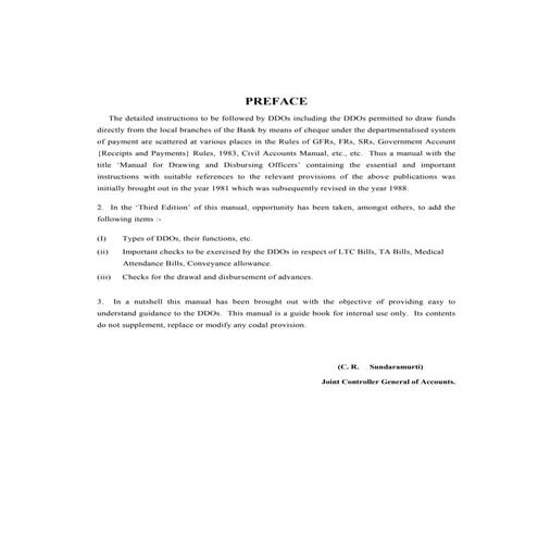 Manual for Drawing and Disbursing Officers | PDF