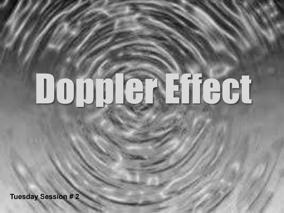 Doppler effect lesson slides | PPTX | Physics | Science