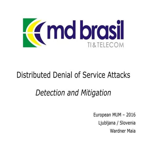 Distributed Denial Of Service Attack Detection And Mitigation Pdf