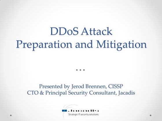 10 DDoS Mitigation Techniques | PPT