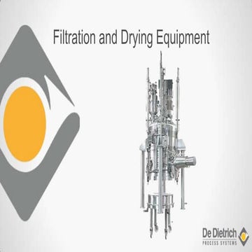 Filtration and Drying Equipment | PPTX