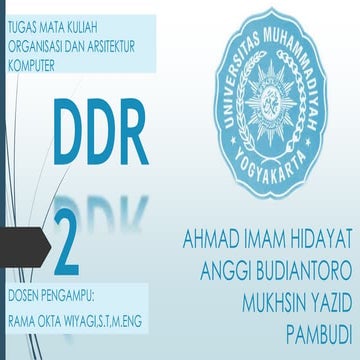 Ddr2/Double Data Rate 2 | PPT