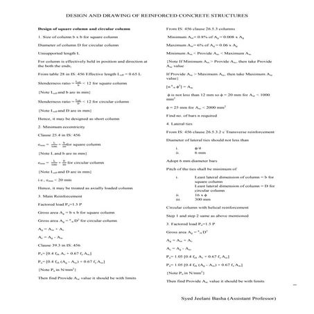 Design and Drawing of Reinforced concrete structures | PDF