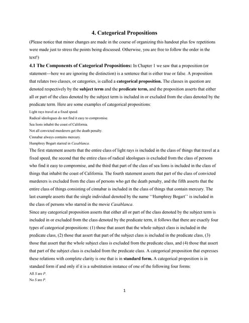 4.4 Conversion Obversion And Contraposition | PPT