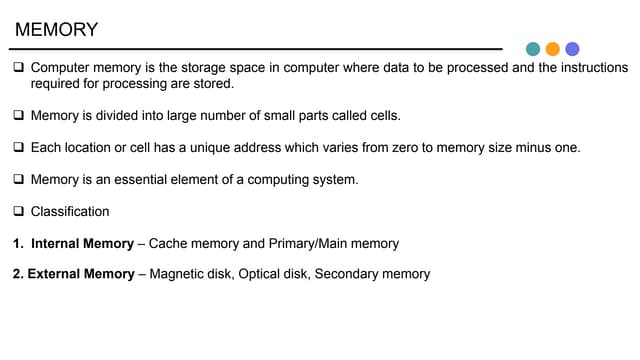 Memories in digital electronics | PPTX
