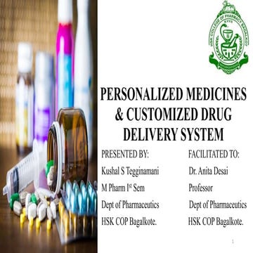 DDS personalised medicines M.Pharma 1st Sem Pharmaceutics.pptx