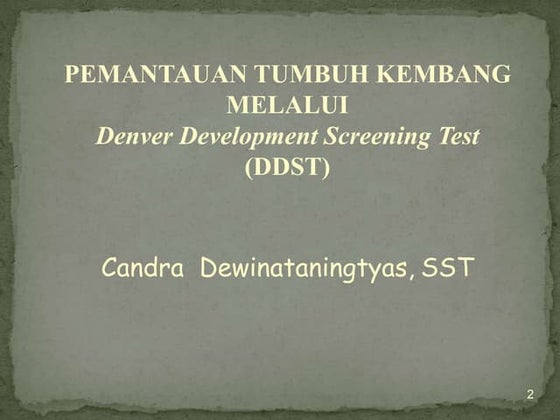 Kuesioner pra skrining perkembangan (kpsp) | PPTX