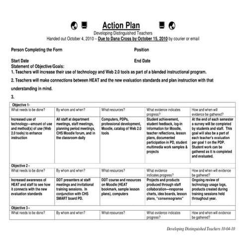 Ddt action plan ucps-chs | PPT