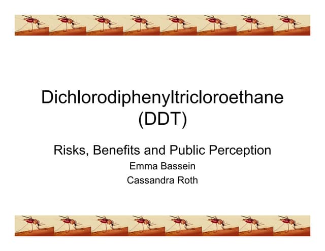 Ddt | PPT | Chemistry | Science