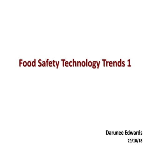 New Food Safety Trends a presentation .pptx