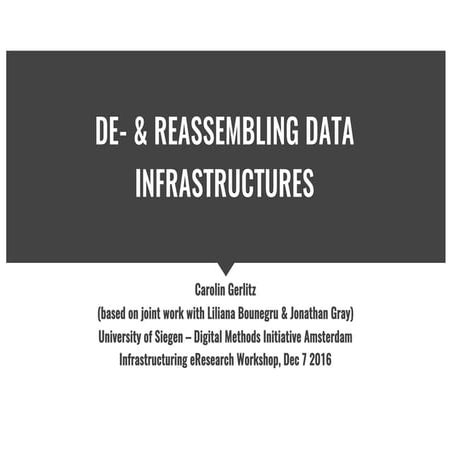 De- and Reassembling Data Infrastructures | PPT