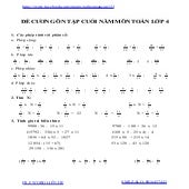 de-cuong-on-tap-hoc-ki-2-mon-toan-lop-4. | PDF
