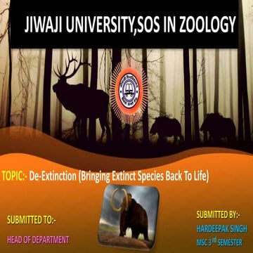 De-Extinction (Bringing Extinct Species Back To Life).pptx