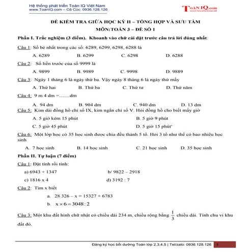 De-kiem-tra-toan-3-giua-ki-2 | PDF
