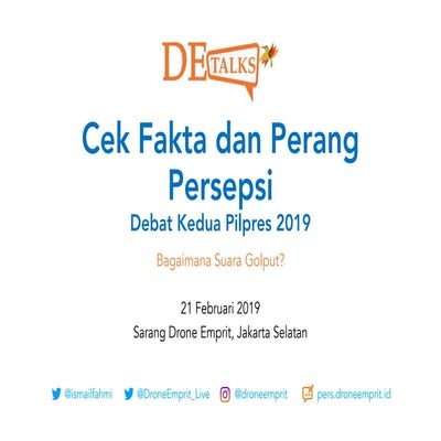 DE Talks: Analisis Cek Fakta dan Debat Kedua | PDF