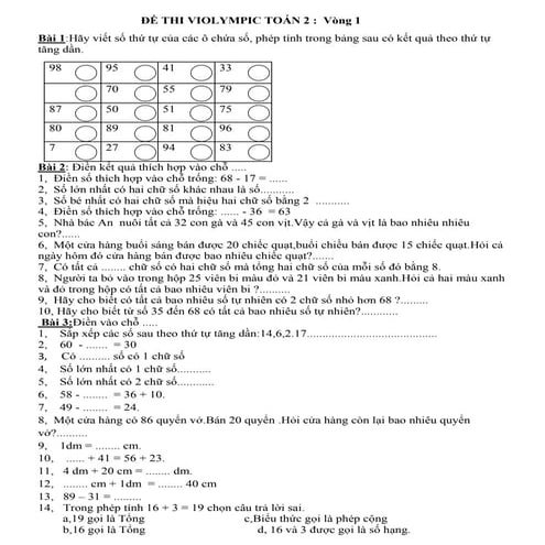 De thi-violympic-toan-lop-2 | PDF