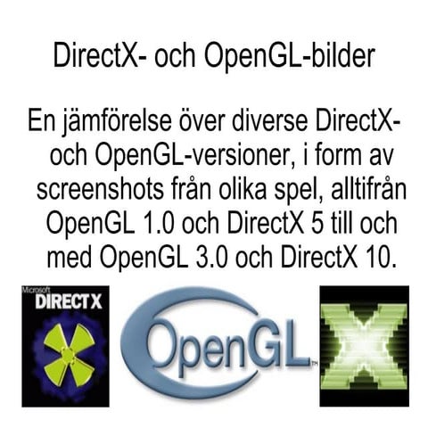 DirectX- och OpenGL-bilder | PPT