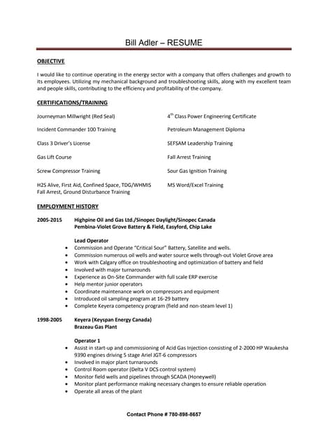 Fowler Michael Resume | PDF