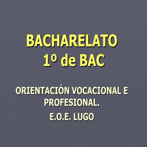 De 1º a 2º de bac | PPT