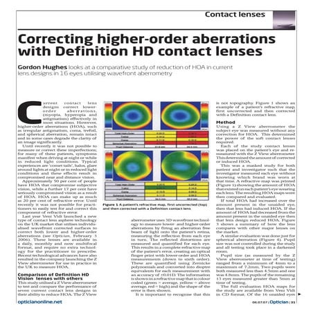 GH HOA Optician Article 060707 | PDF | Eye and Vision Conditions ...
