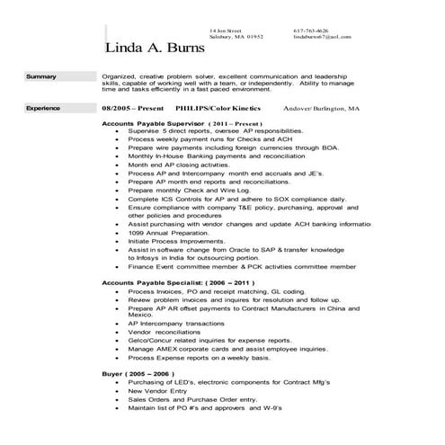 Linda Burns-Resume 03-2016 | DOCX