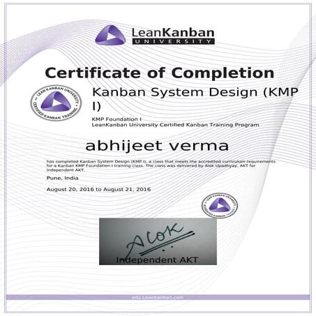 Kanban System Design - KMP 1 Abhijeet | PDF