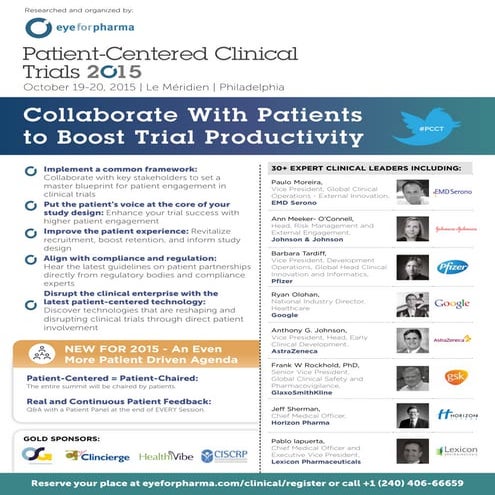 Patient-Centered Clinical Trials 2015 | PDF