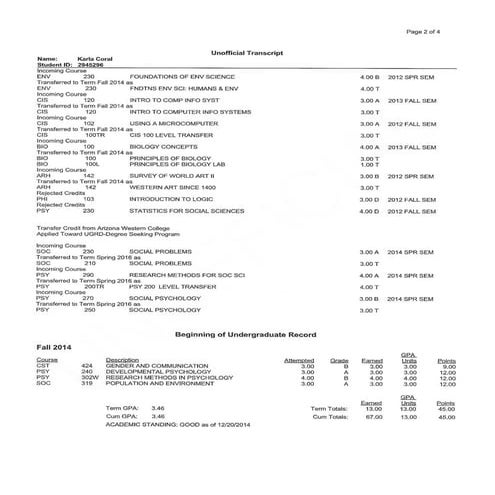 NAU-transcript-2 | PDF