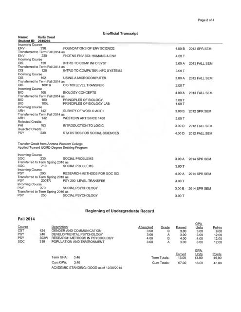 NAU-transcript-1 | PDF
