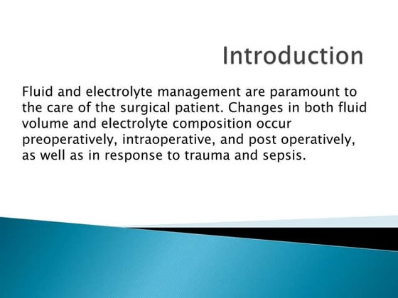 IV Fluid Therapy | PPT