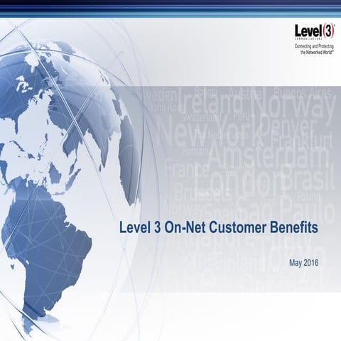 Level 3 ON NET Fiber Advantages | PDF | Computer Networking | Computing