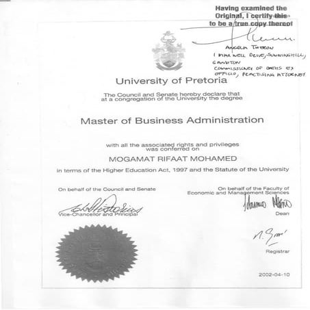 Rifaat masters degree | PDF