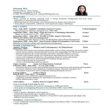 CV-ENGLISH-2017 | PDF