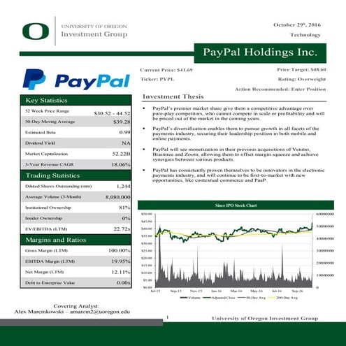PayPal Equity Research | PDF