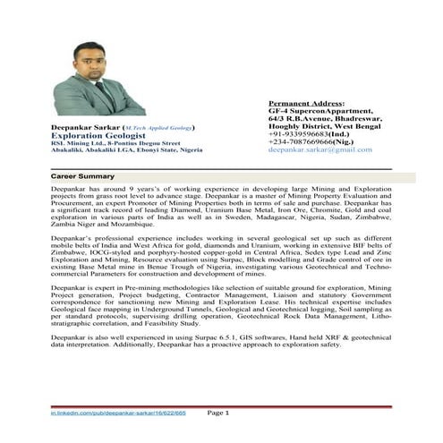 Resume_Deepankar Sarkar(Sept2016) | DOC