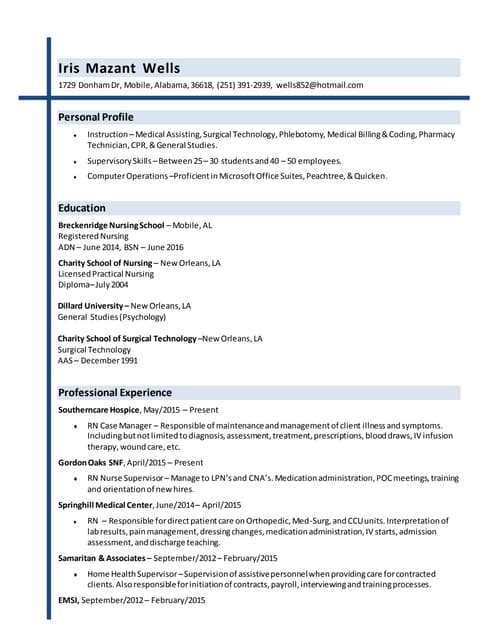 Iris Wells presentations