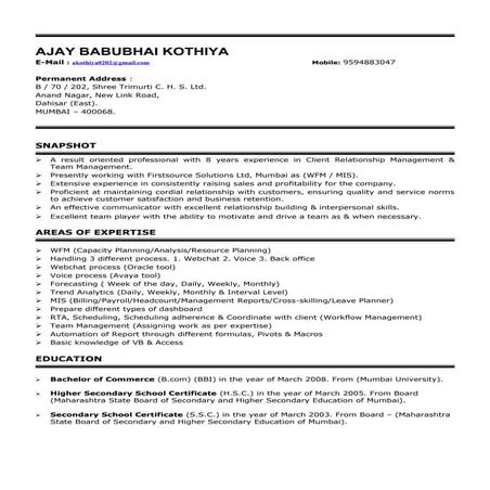 Ajay Resume | DOC