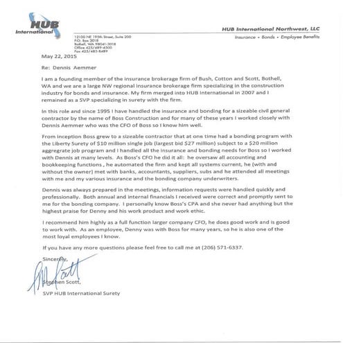 D.Aemmer-letter HUB Int'l | PDF