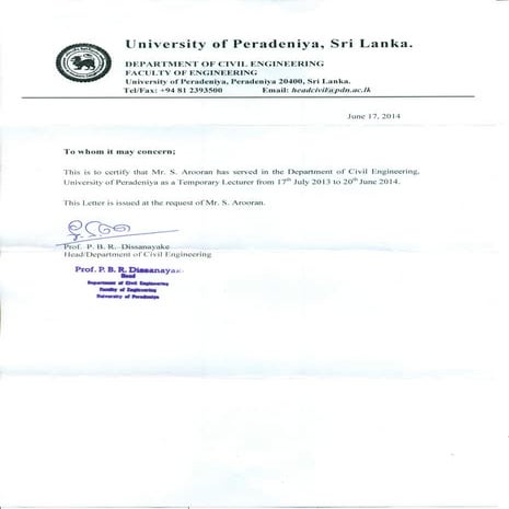 Service Letter | PDF