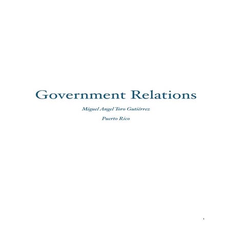 GOVERNMENT RELATIONS | PDF