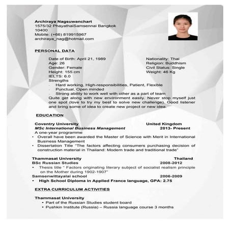 Archiiresume 2 | PDF