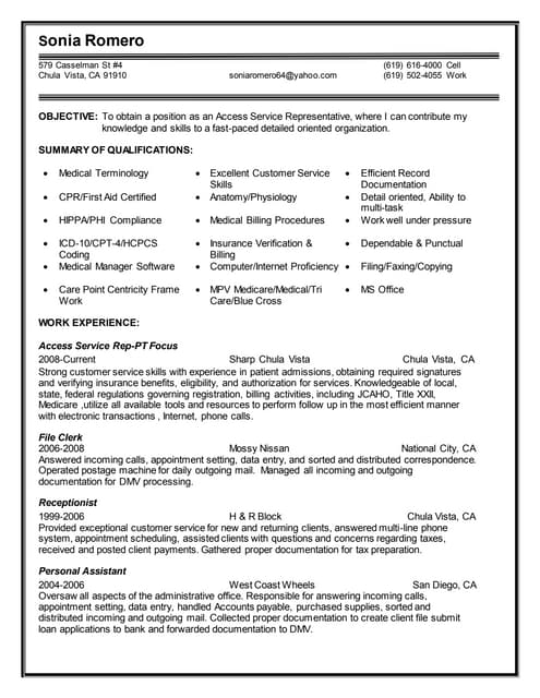 Bea resume updated 2 3-2017 | ODT