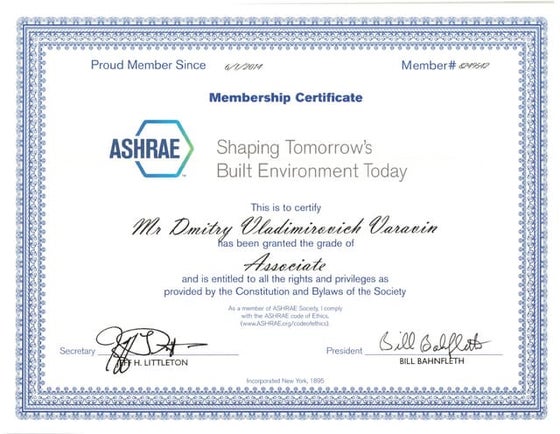ASHRAE Certificate Design Level-2 | PPT