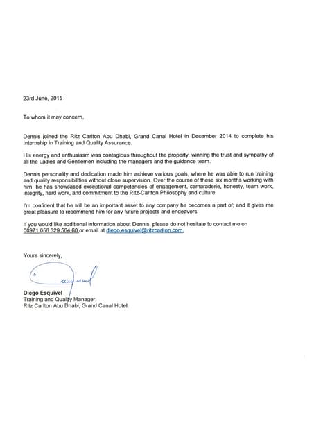 Recommendation Letter from Alexander Sell | PDF