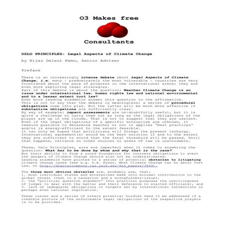 Oslo Principles | PDF