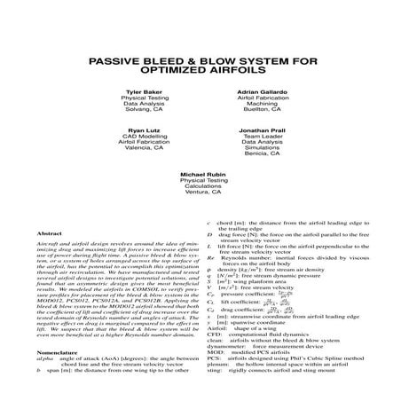 Aerodynamic Analysis of the Liebeck L2573 High-Lift Airfoil | PDF