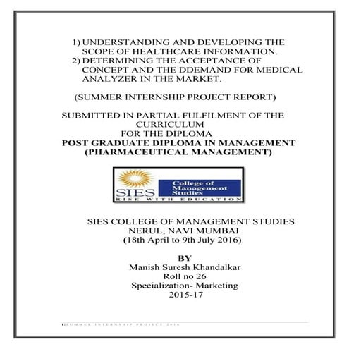 PGDM(PM) SIP 26 | PDF