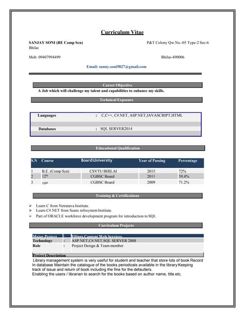 mkresume - Copy - original | PDF