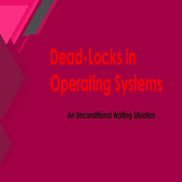 dead-locks and deadlock handling in operating systems.pptx