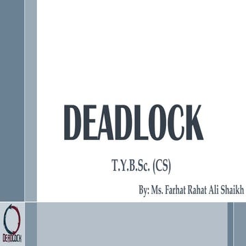 Deadlock Ppt